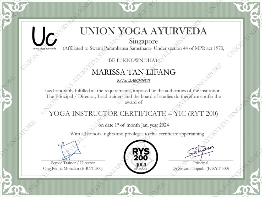 Yoga Instructor Certification Courses (YICC) - Union Yoga Ayurveda